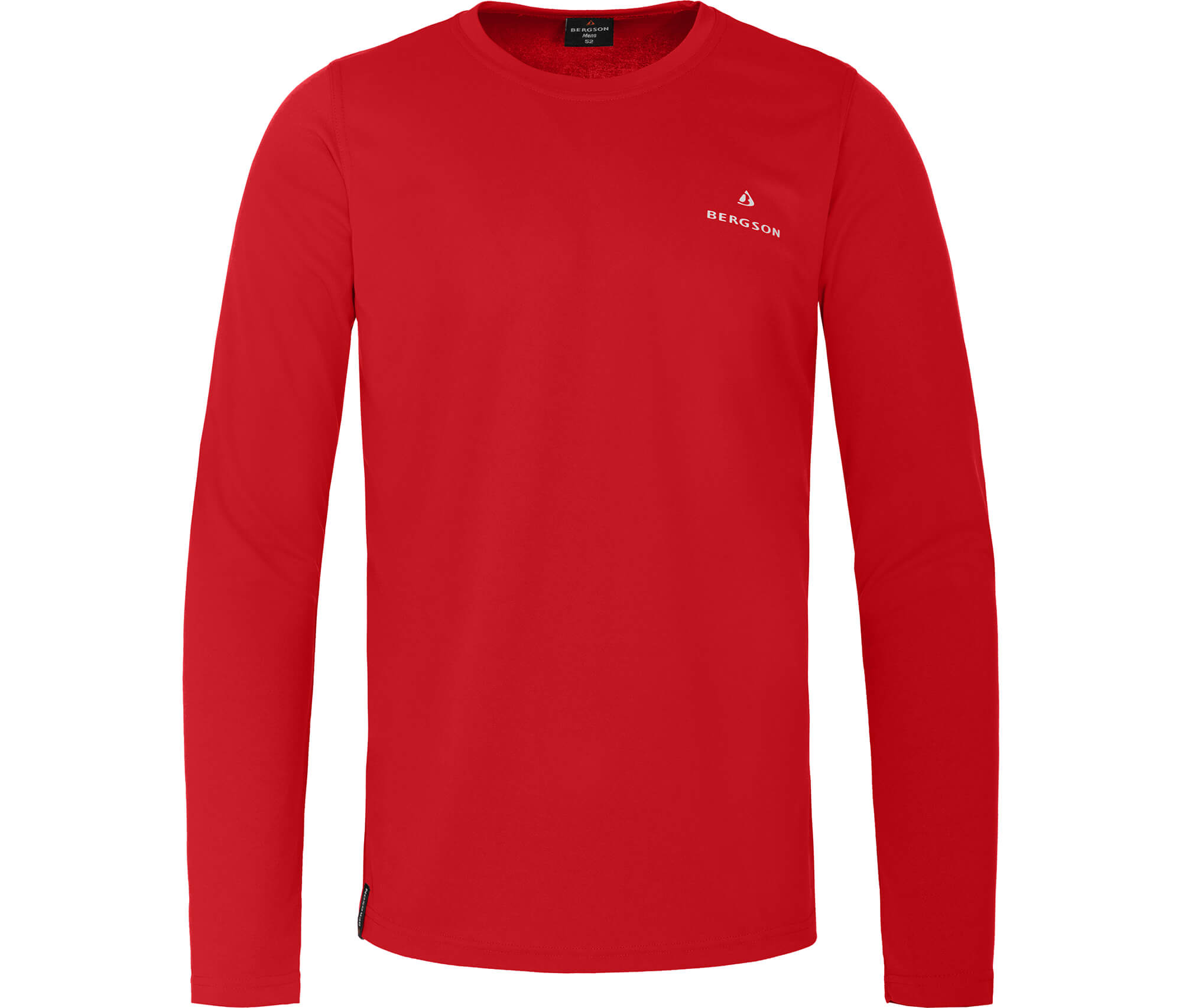 BERGSON BENO: Langarm T-Shirt aus Pique
