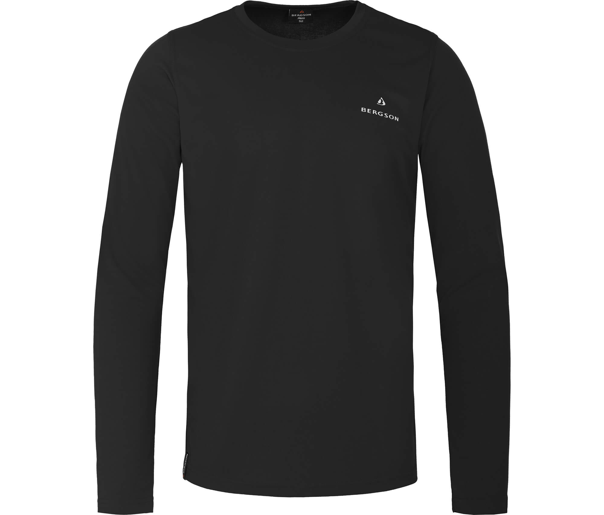 BERGSON BENO: Langarm T-Shirt aus Pique