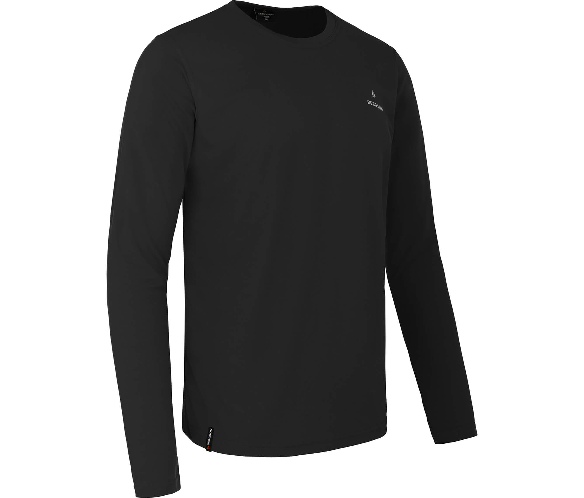 BERGSON BENO: Langarm T-Shirt aus Pique