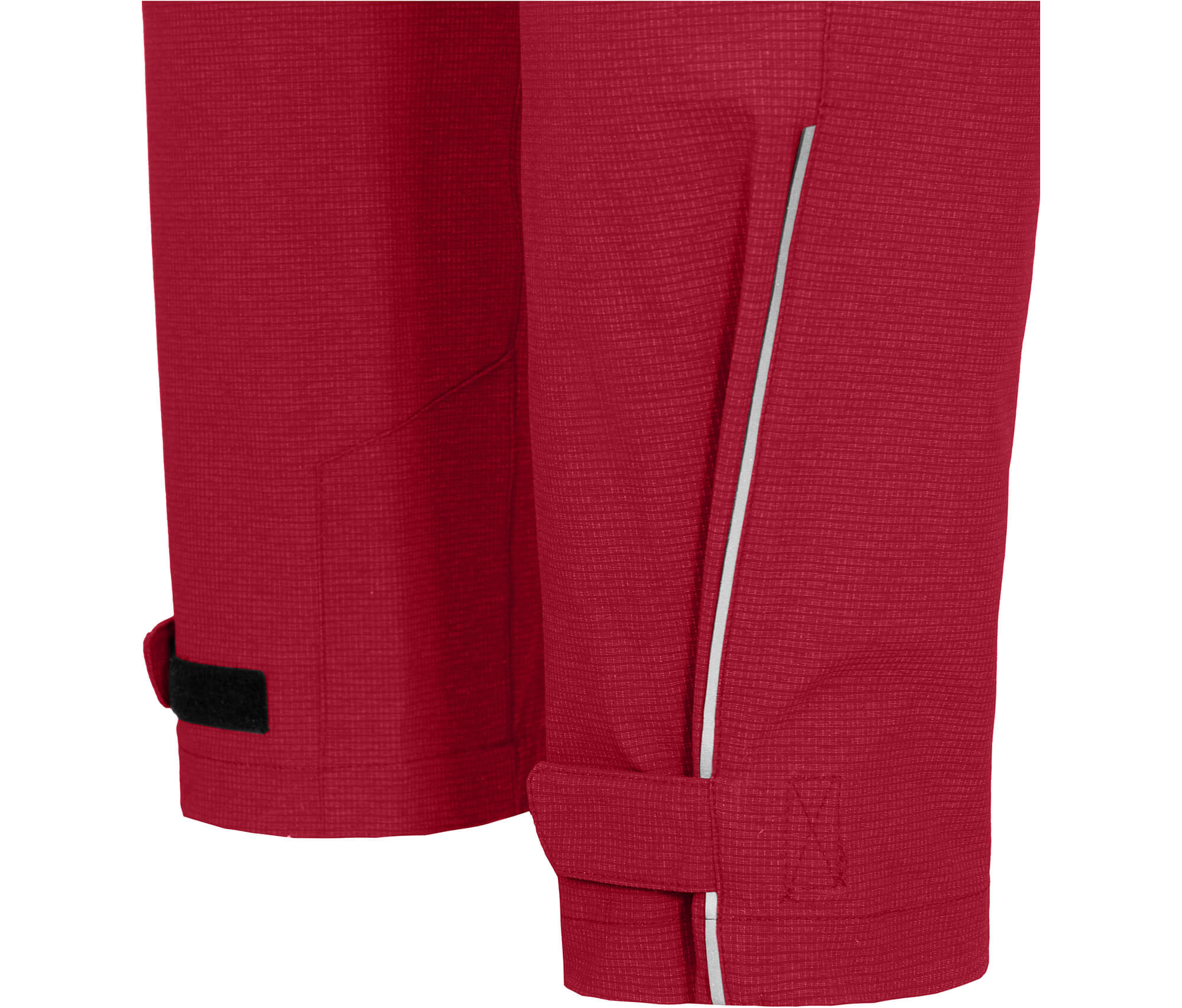 Bergson Valli Zip Off Damen Radhose Robust Elastisch Rot Sehr